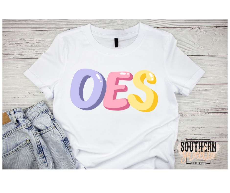 OES Bubble Letter Tee | Southern Sweetie Boutique