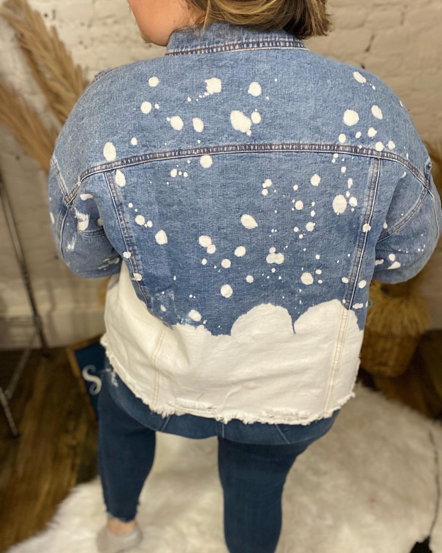 Bleached Denim Jacket | Southern Sweetie Boutique